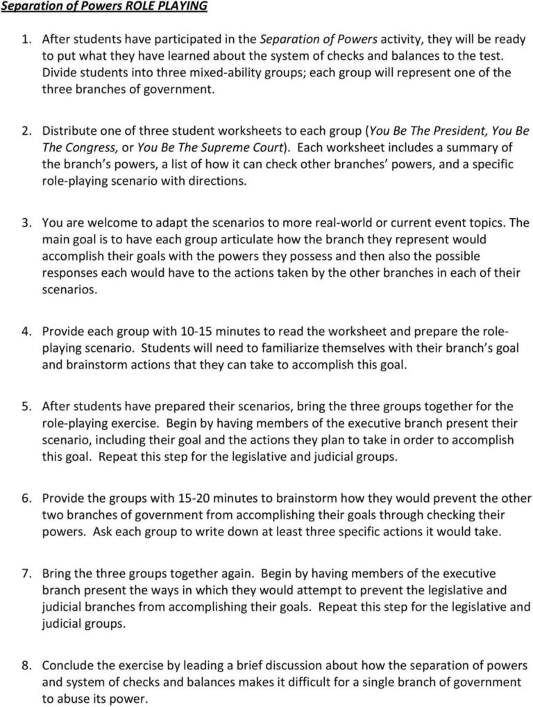 Activity Separation Of Powers Who S Got The Power Pdf — db-excel.com