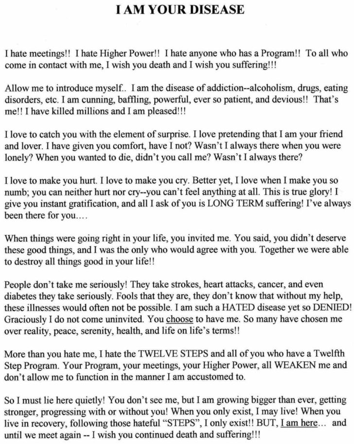 Addiction Denial In Addiction Worksheets With Anger — db-excel.com