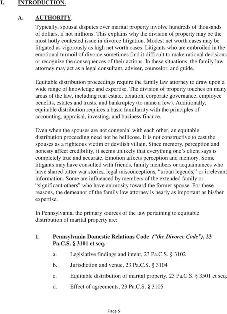 Advanced Divorce Training Equitable Distribution Pdf — db-excel.com