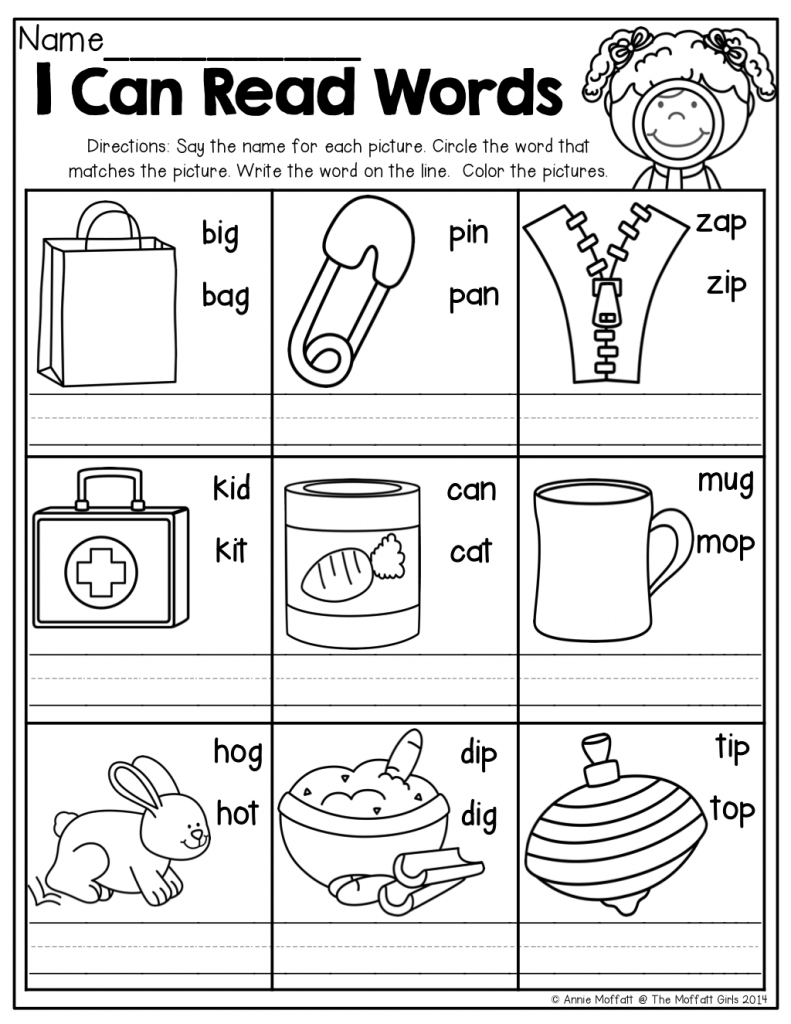 Phonics Prep Word Family Worksheets Kindergarten Kiosk Free Printable Phonics Prep Word Family Worksheets Kindergarten Kiosk Free Printable
