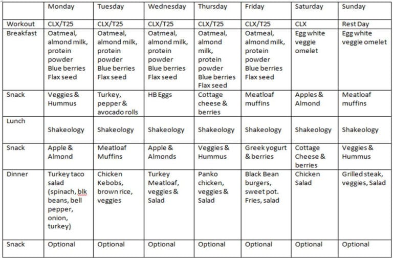 Chalean Extreme Worksheets — db-excel.com