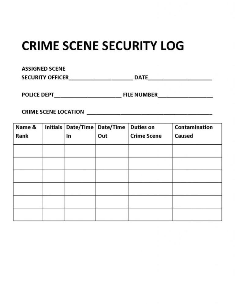 Crime Scene Investigation Worksheets — db-excel.com