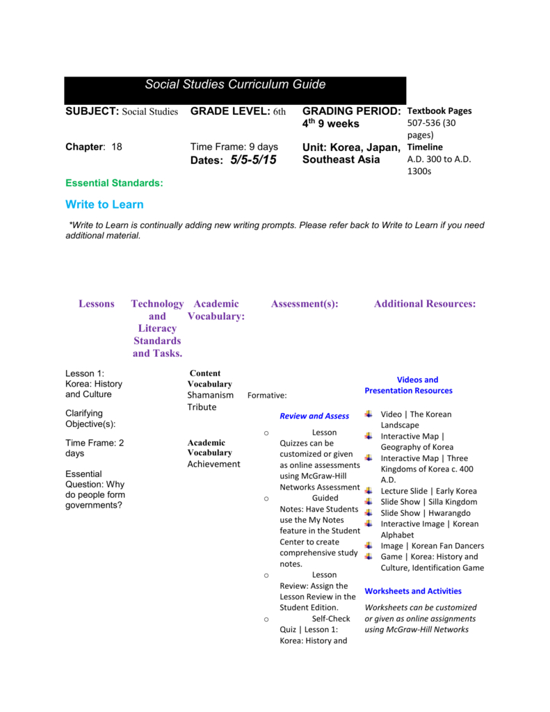 Mcgraw Hill Networks World History And Geography Worksheet Answers Db Mcgraw Hill Networks World History And Geography Worksheet Answers Db