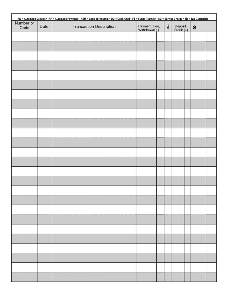 Balancing A Checkbook Worksheet For Students — db-excel.com