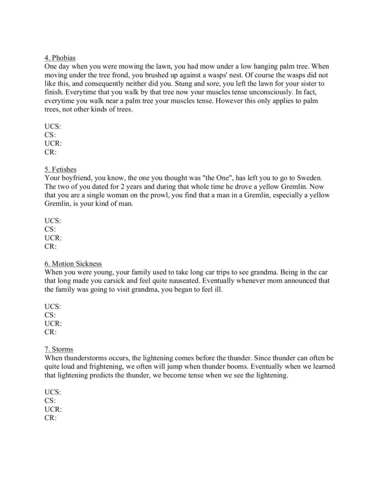 Classical Conditioning Worksheet 2 Lps Pages 1 4 Text — db-excel.com