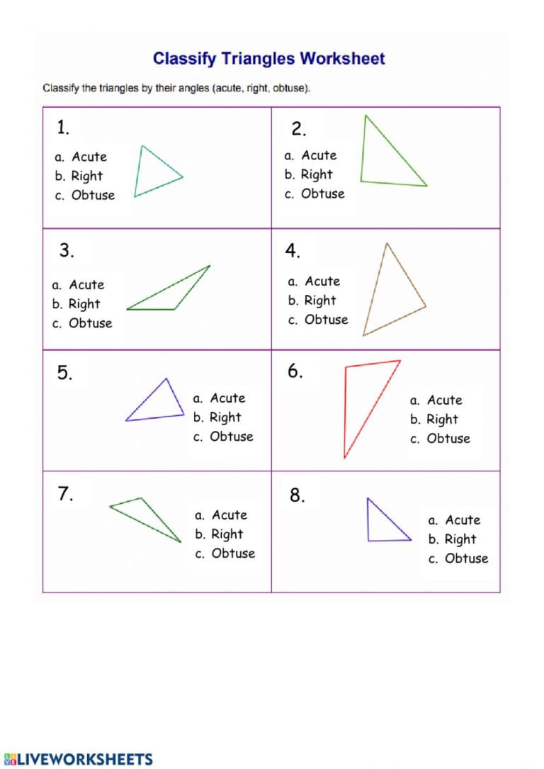 Classify Triangles Interactive Worksheet Db excel Classify Triangles Interactive Worksheet Db excel