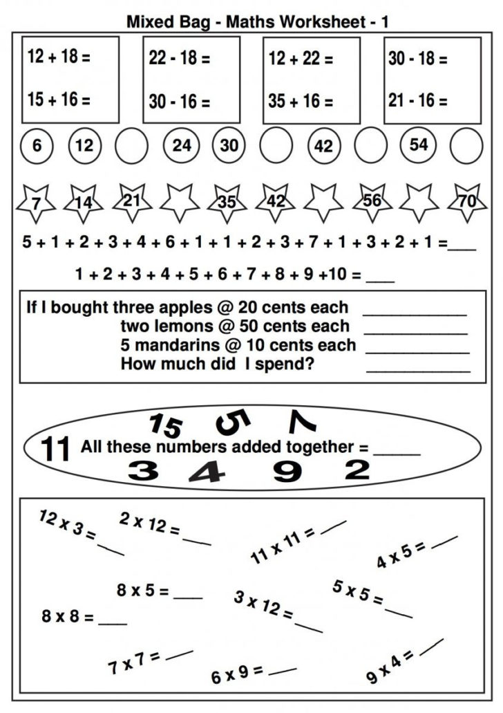 Fun Math Worksheets For Middle School — db-excel.com