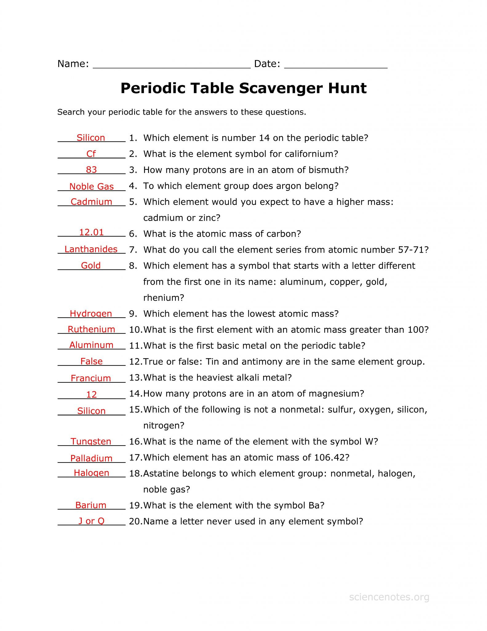 Constitution Scavenger Hunt Worksheet Answer Key Db excel