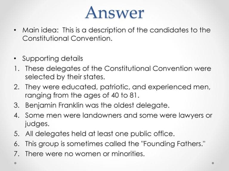 The Constitutional Convention Worksheet Answer Key — db-excel.com