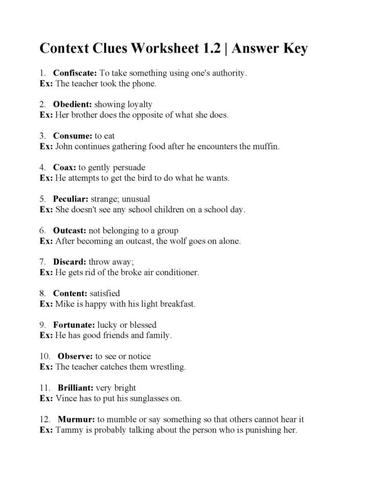 Teacher Answer Keys And The Worksheets — db-excel.com