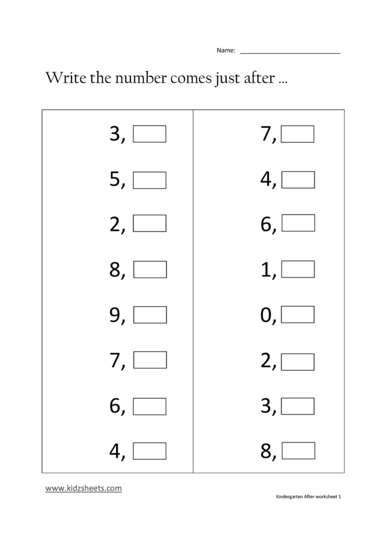 Count And Write Worksheets For Kids Kindergarten Traceable — db-excel.com