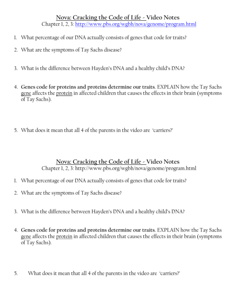 Cracking Your Genetic Code Worksheet — db-excel.com Cracking Your Genetic Code Worksheet — db-excel.com