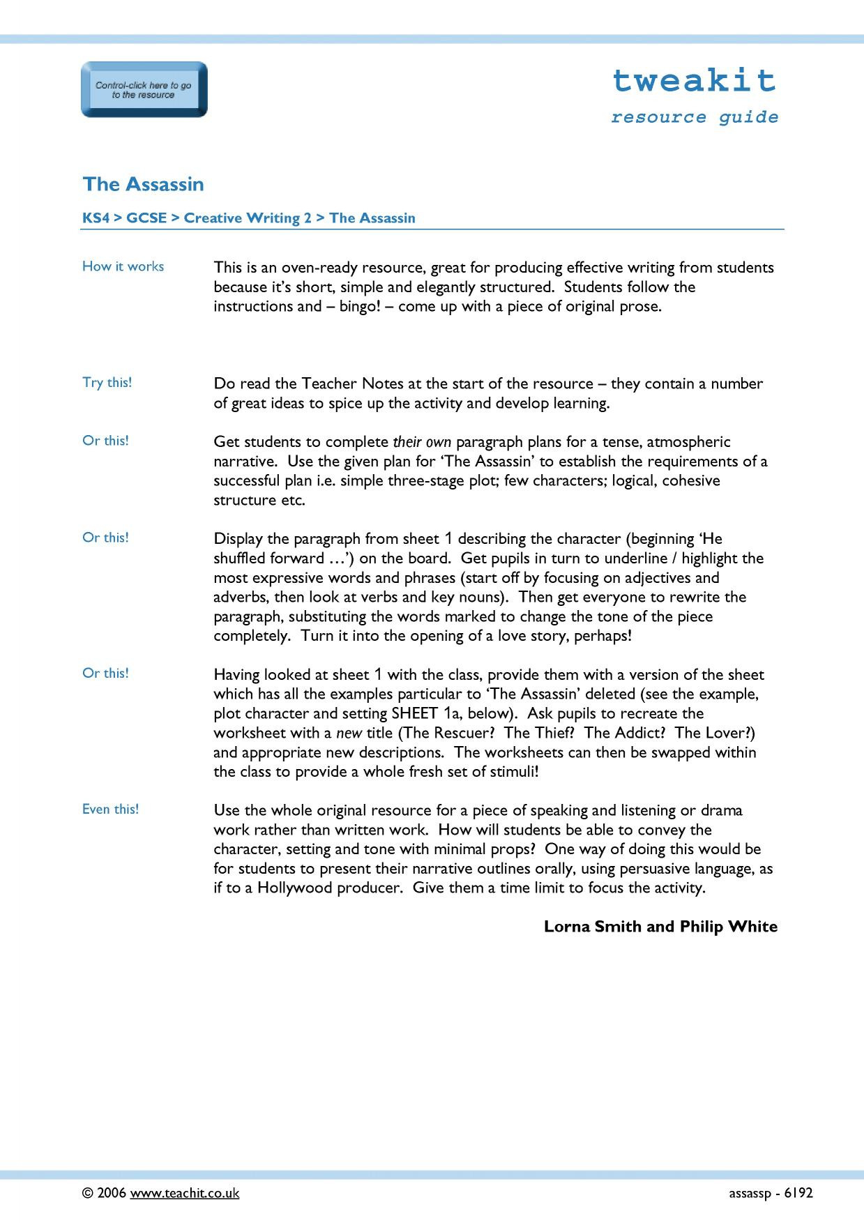 Creative Writing Worksheets Ks3 Imaginative Writing For Db excel
