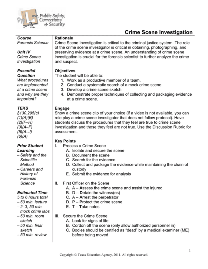 Crime Scene Investigation — db-excel.com