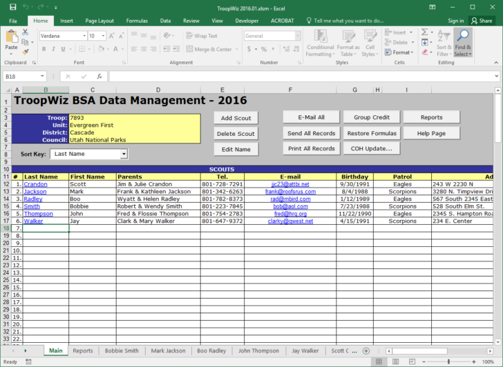 Cub Scout Financial Spreadsheets Boy Account Spreadsheet — db-excel.com
