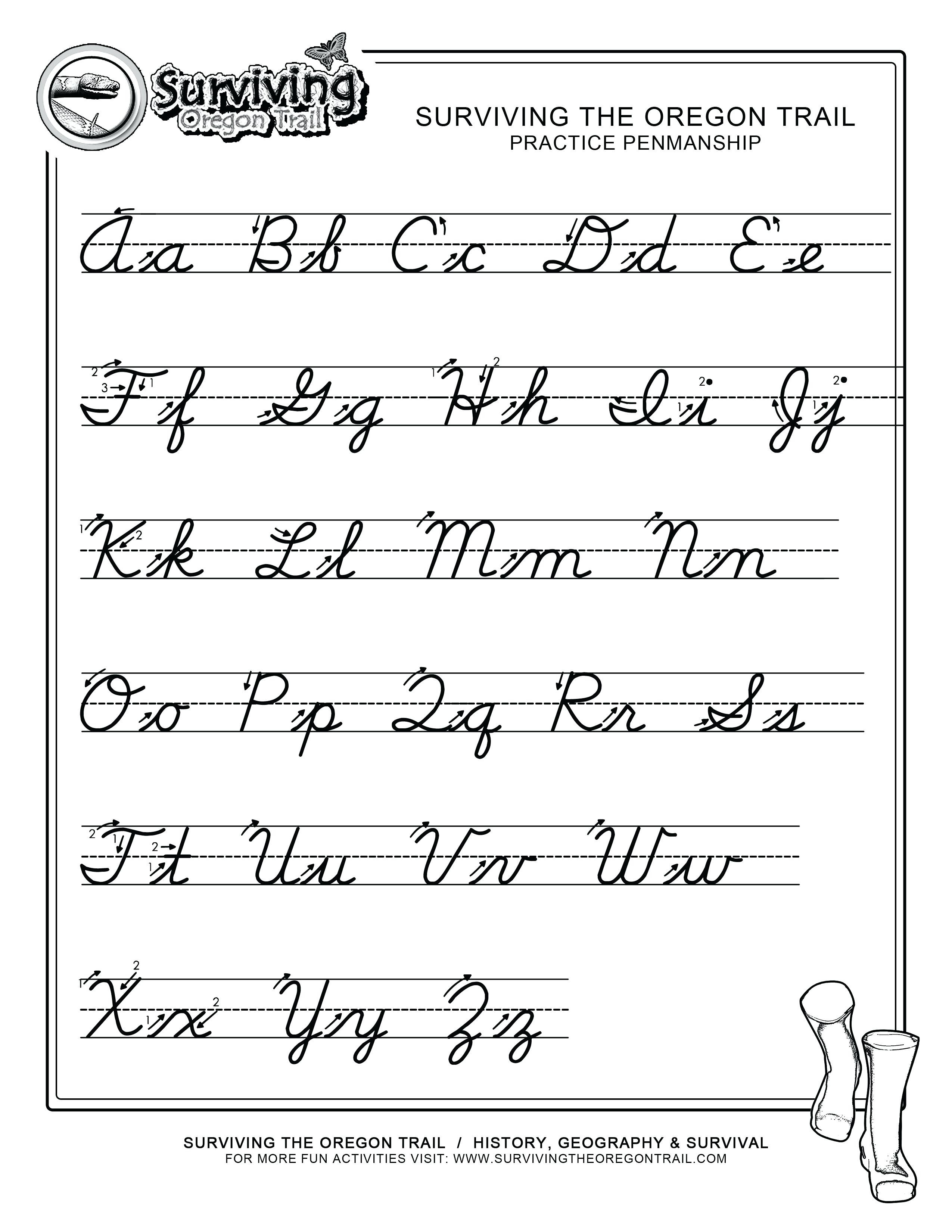 Printable Cursive Handwriting Worksheet Generator Db excel