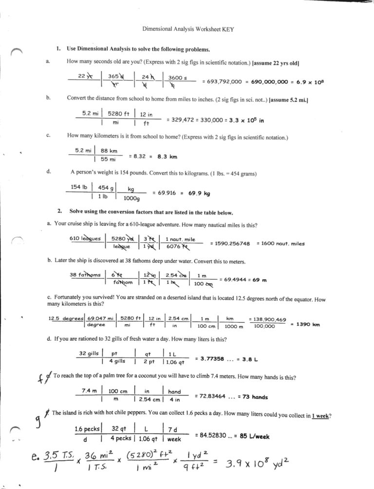 Dimensional Analysis Chemistry Worksheet Dimensional — db-excel.com Dimensional Analysis Chemistry Worksheet Dimensional — db-excel.com