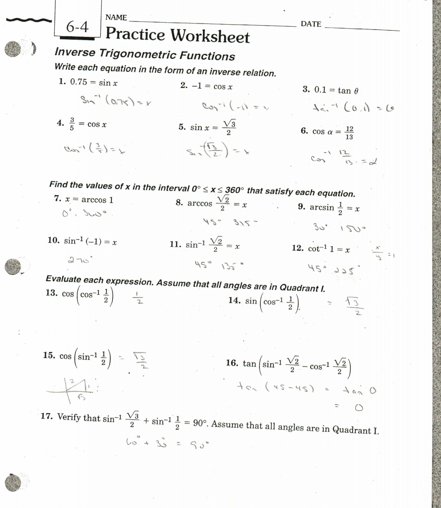 Inverse Function Word Problems Worksheet Db excel Inverse Function Word Problems Worksheet Db excel