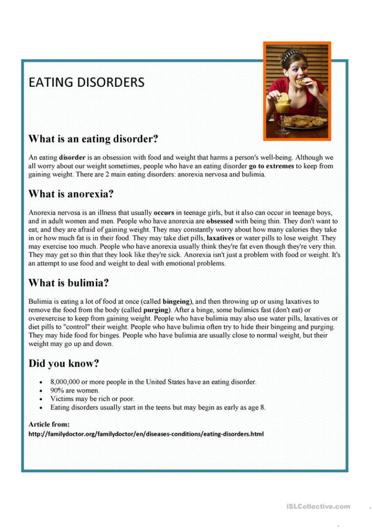 Eating Disorder Worksheets — db-excel.com