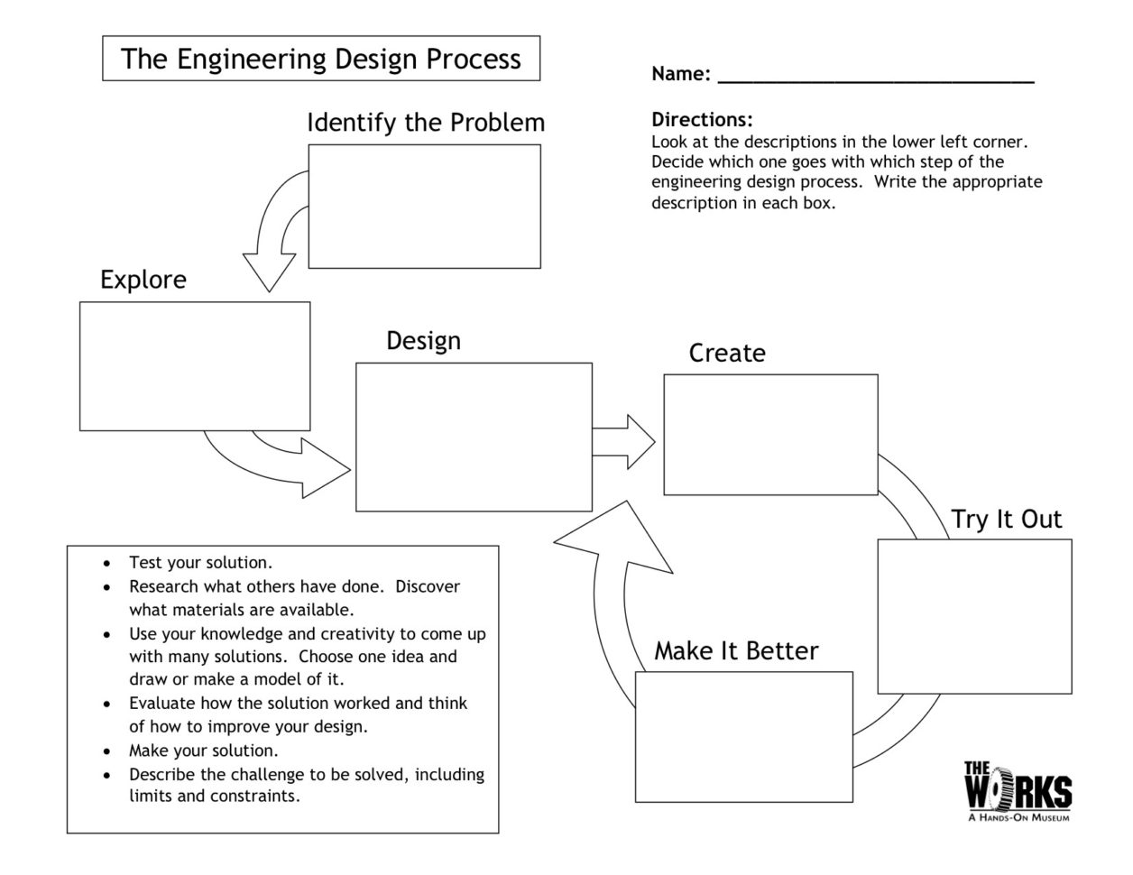 Engineering Design Process Worksheet Pdf Db excel