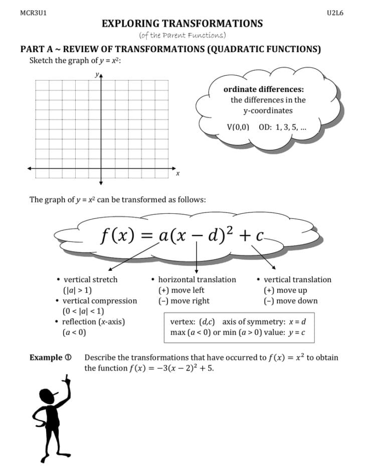 Quadratic Transformations Worksheet Db excel Quadratic Transformations Worksheet Db excel