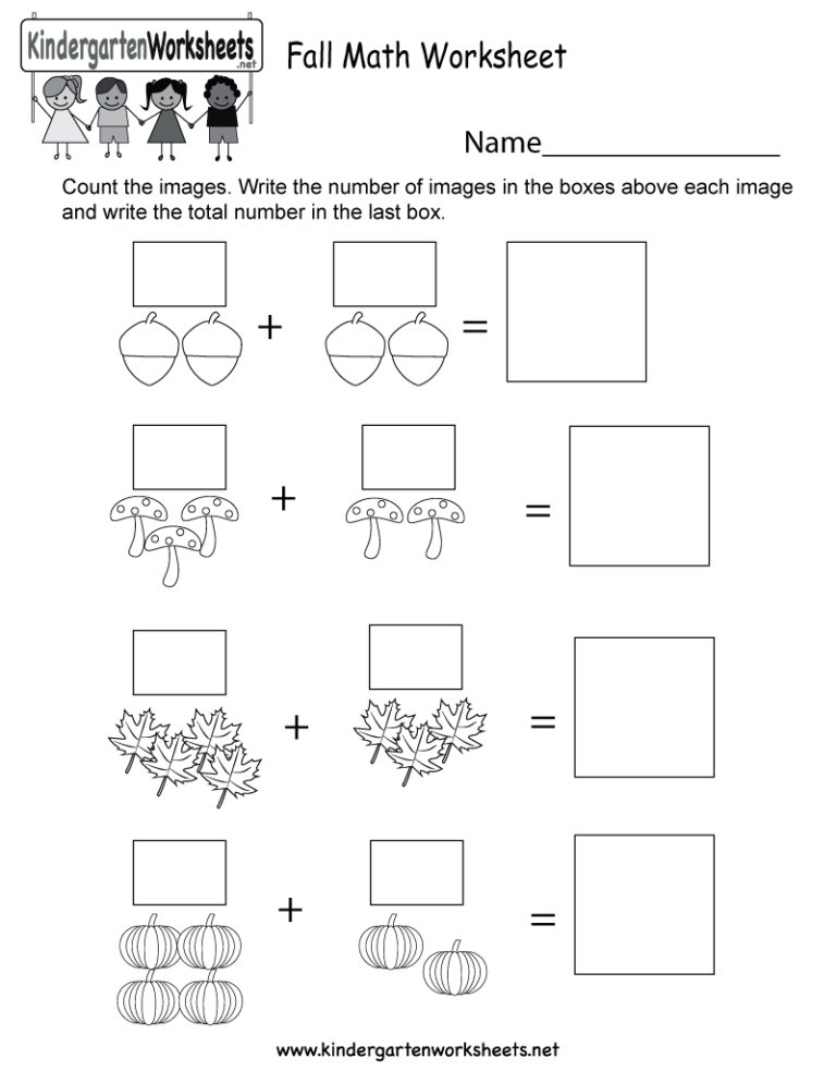 Fall Worksheets For Kindergarten — db-excel.com