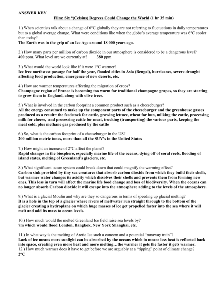 The Human Footprint National Geographic Worksheet Answers — db-excel.com