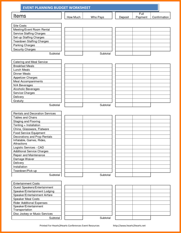 Free Financial Planning Worksheets Db excel