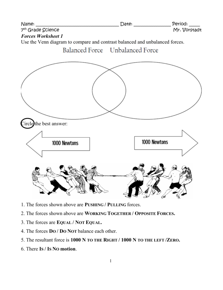 Forces Worksheet 1 Answer Key Db excel Forces Worksheet 1 Answer Key Db excel
