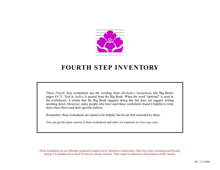 Fourth Step Inventory Pages 1 18 Text Version Fliphtml5 — db-excel.com
