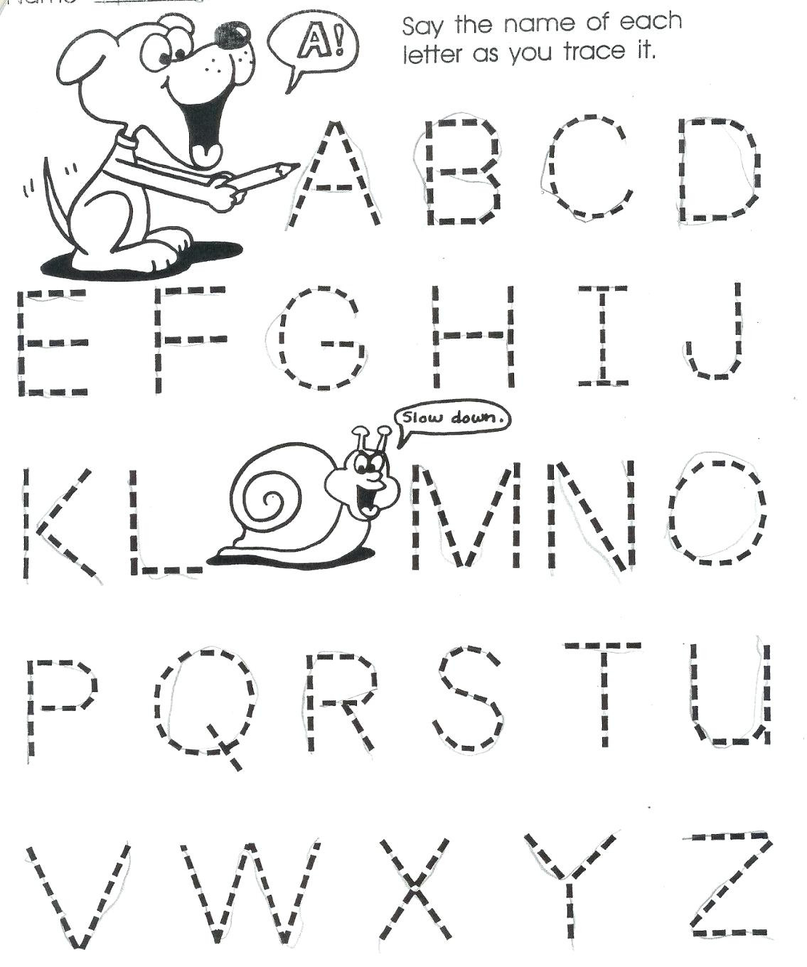 Tracing For 3 Year Olds
