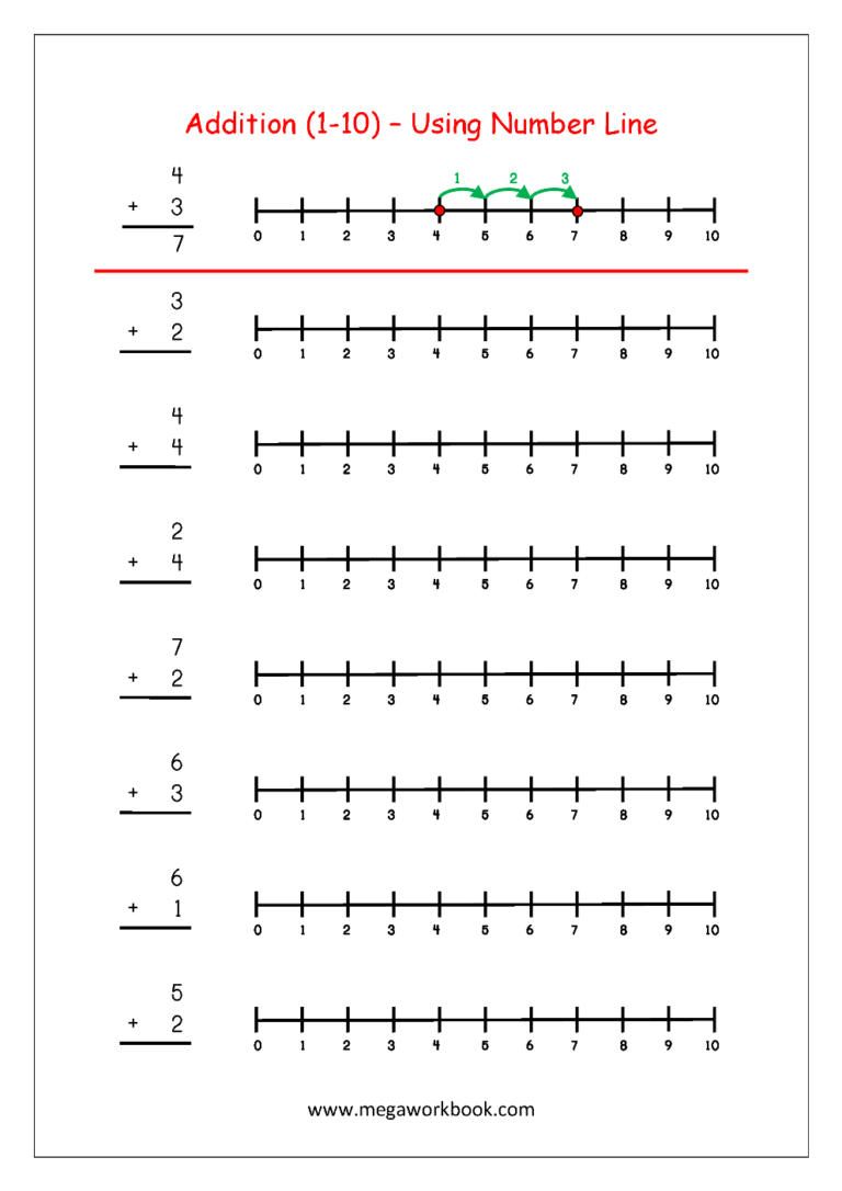 Free Printable Number Addition Worksheets 110 For — db-excel.com