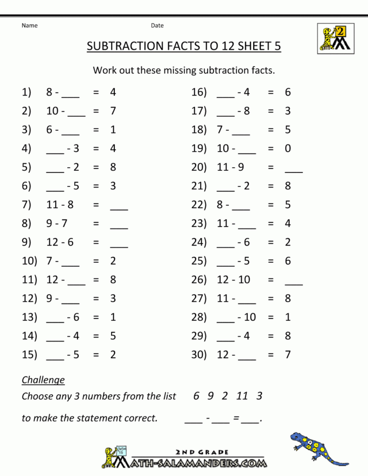 12Th Grade Math Worksheets — db-excel.com
