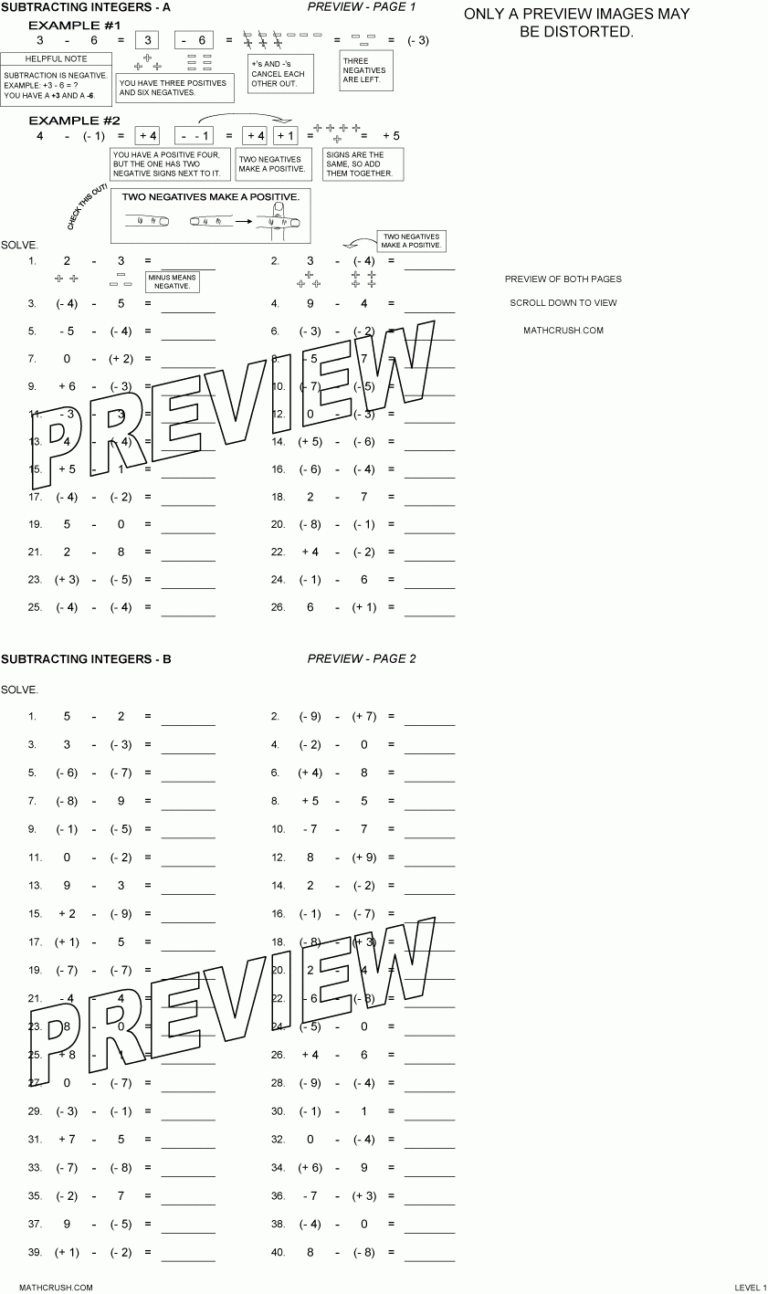 Free Worksheetsmath Crush Math Worksheets And Books — db-excel.com