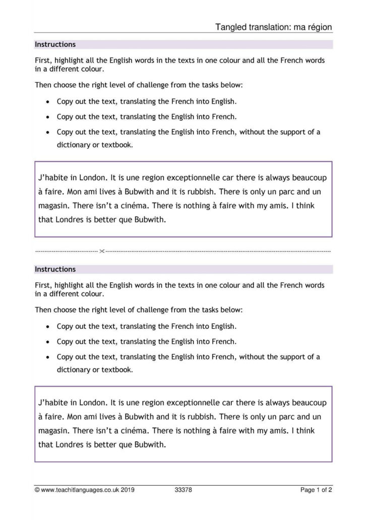 French Language Teaching Resources Teachit Languages — db-excel.com