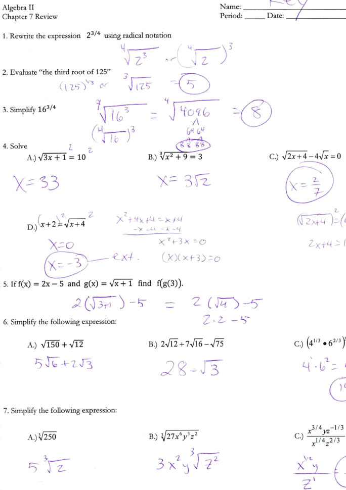 Glencoe Algebra 2 Chapter 10 Answer Key Db excel