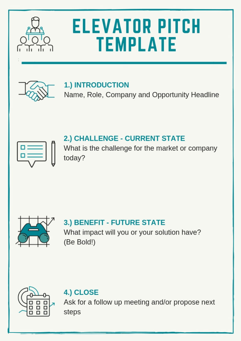 Elevator Speech Worksheet — db-excel.com