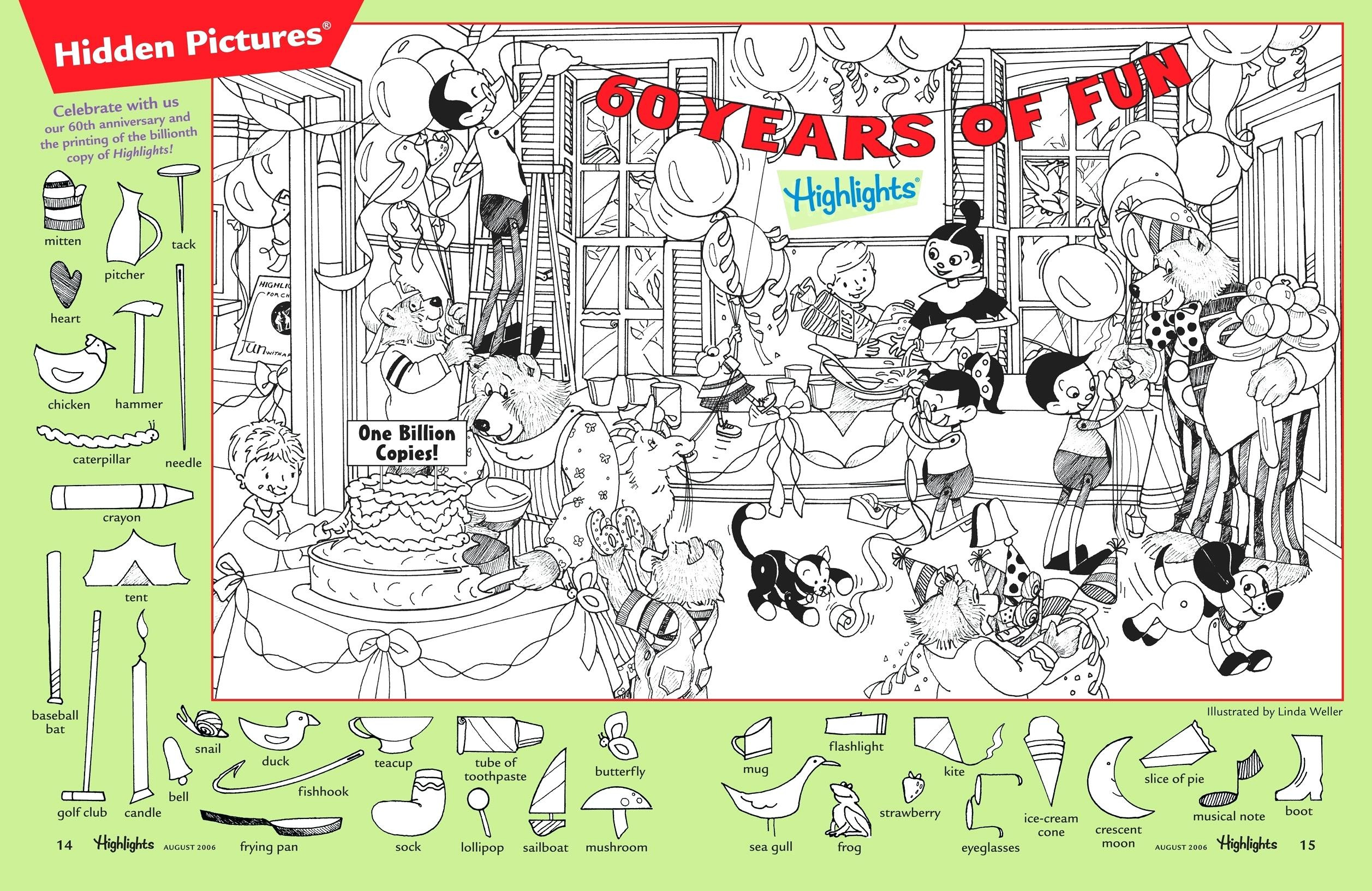 Highlights Hidden Pictures Answer Key