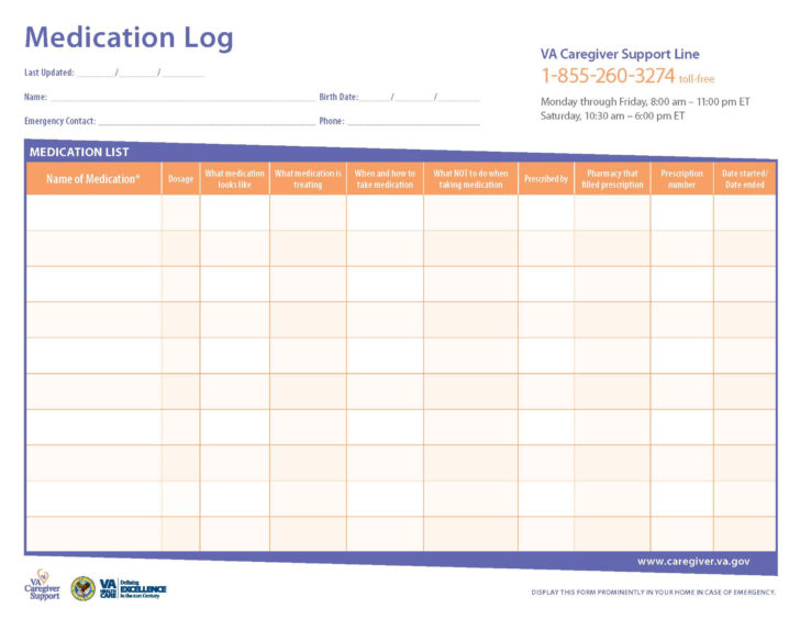 Medication Management Worksheet — db-excel.com