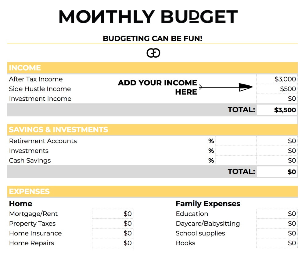 Budgeting For Dummies Worksheet Db excel Budgeting For Dummies Worksheet Db excel