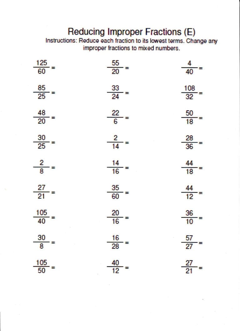 How To Simplify Fractions Simplifying Fraction Worksheets — db-excel.com