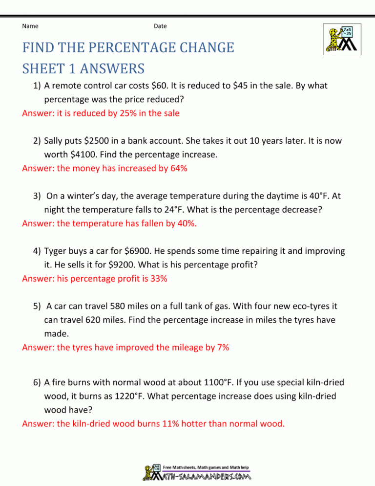 How To Work Out Percentage Increases — db-excel.com