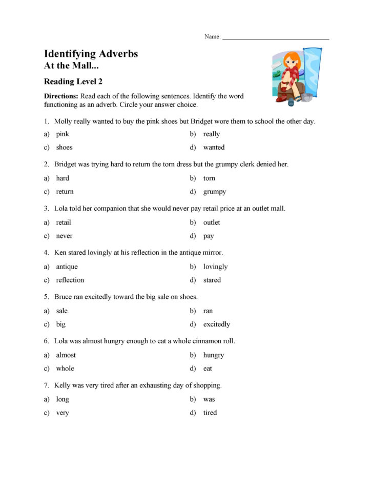 Identifying Adverbs Worksheet — db-excel.com
