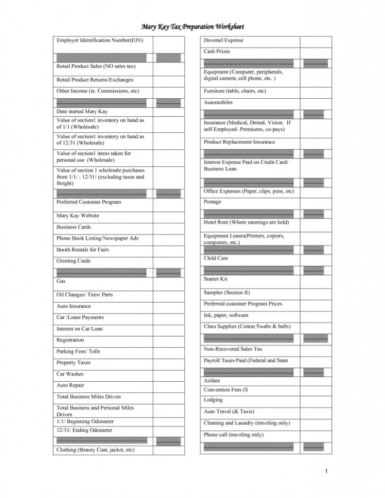 Income Tax Worksheets — db-excel.com