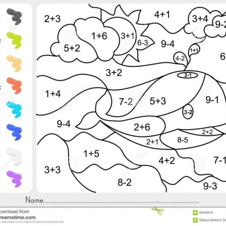 Kids Worksheet Simple Mathematical Equations High School Math — db ...