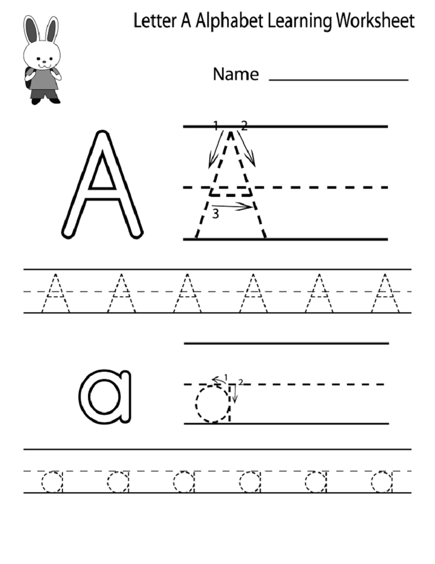 Kindergarten Alphabet Worksheets Db excel