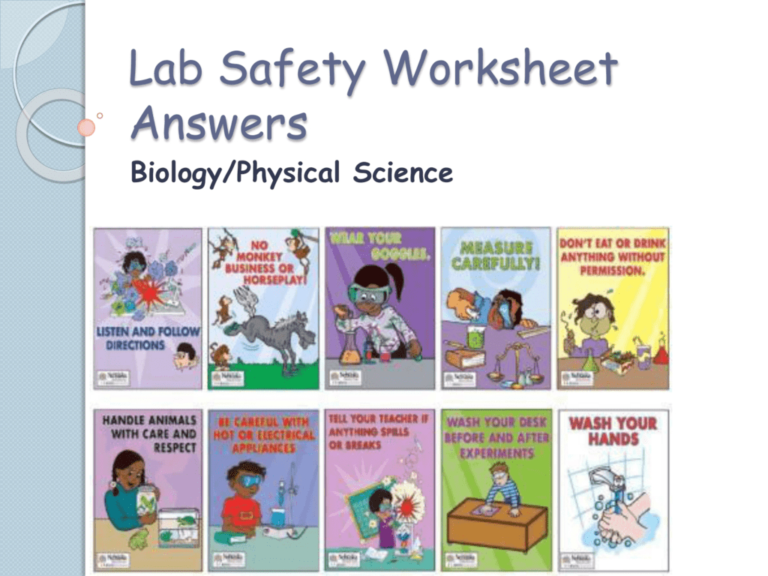 Lab Safety Worksheet Answers — db-excel.com