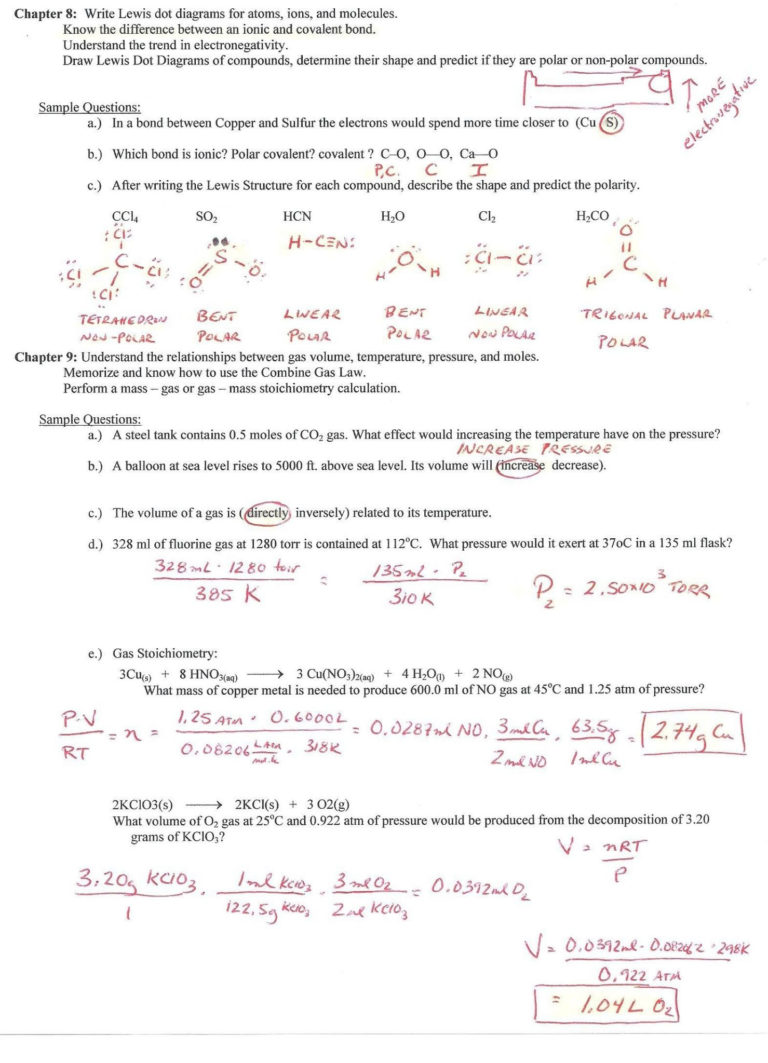 Lewis Structure Worksheet 1 Answer Key — db-excel.com