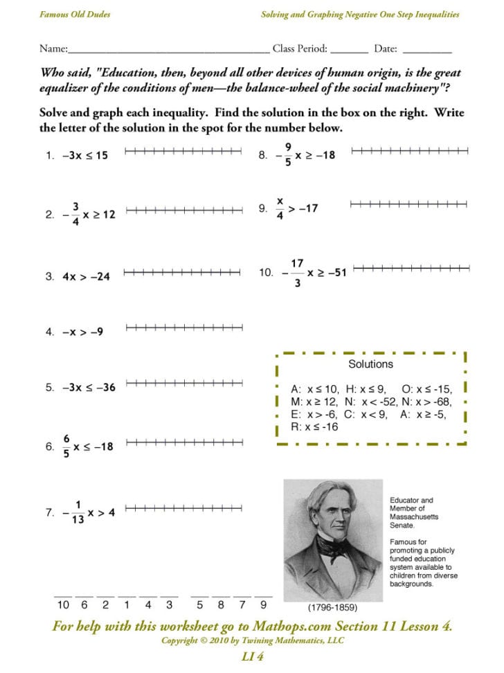 Solving And Graphing Inequalities Worksheet — db-excel.com