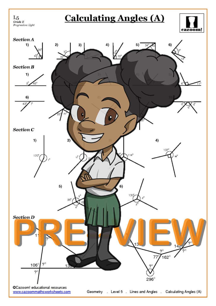 Lines And Angles Worksheets Cazoom Maths Worksheets — db-excel.com